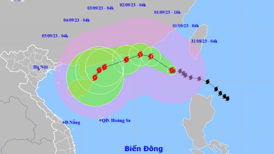 Bão số 3 giật cấp 17, cách Hồng Kông (Trung Quốc) khoảng 470km
