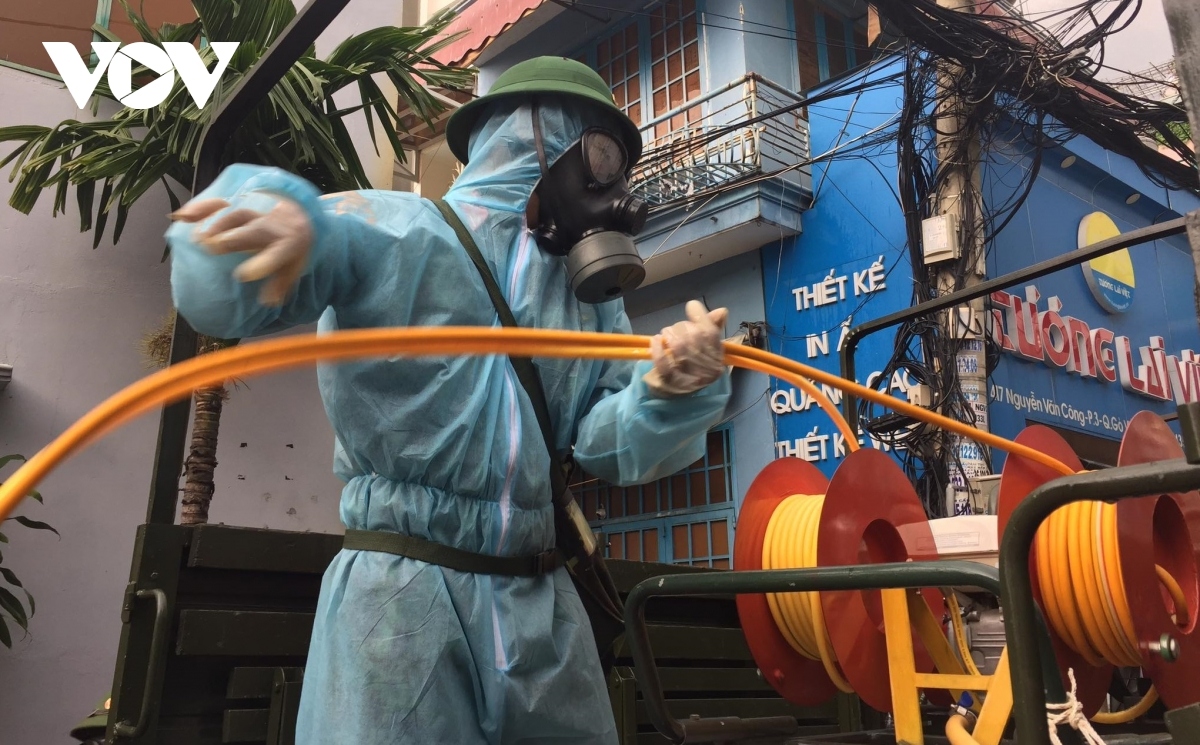 Go Vap district of HCM City disinfected after detection of infections