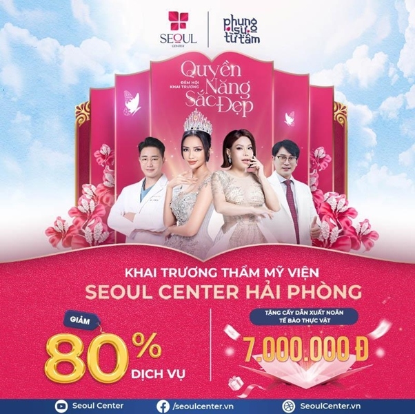 Khai Trương Thẩm Mỹ Viện Seoul Center Hải Phòng