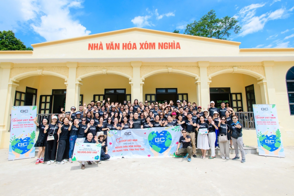 Gcoop Việt Nam chung tay cải tạo sân sinh hoạt cộng đồng tại Xóm Nghìa, Phú Thọ