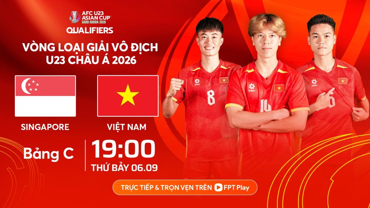 Kết quả vòng loại U23 châu Á 2026: U23 Việt Nam thắng kịch tính U23 Singapore