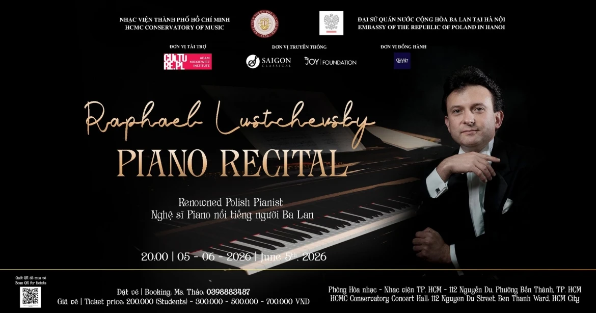 Polish artist Raphael A. Lustchevsky to hold piano recital in HCM City