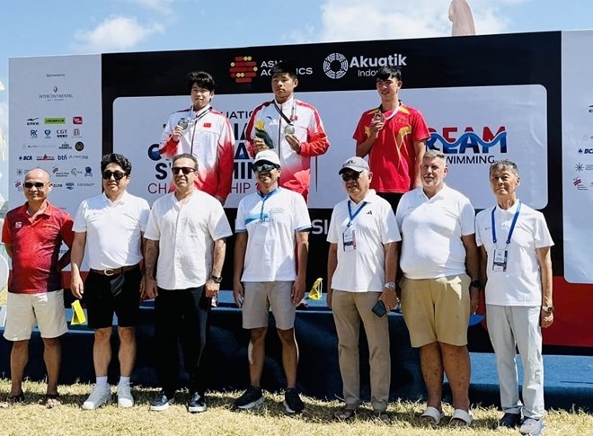 Huy Hoang brings home final medal at Asian Open Water Championships