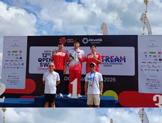 First-ever medals for Vietnam at Asian Open Water Swimming Championships