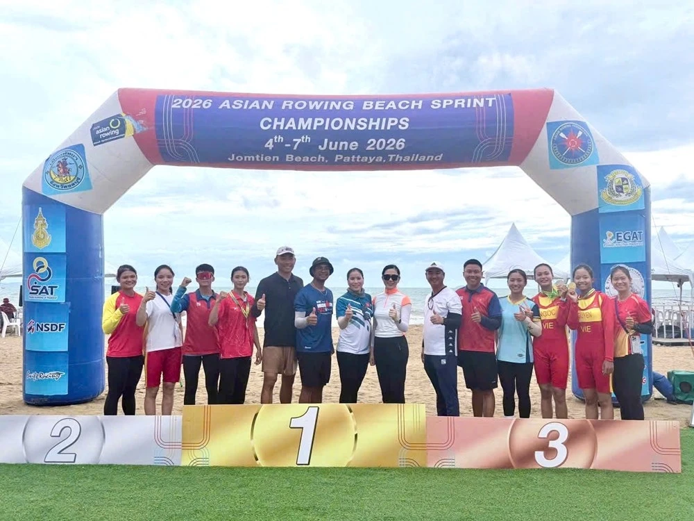 Rowing Việt Nam giành 2 HCV giải châu Á, nỗ lực tranh vé Olympic 2028