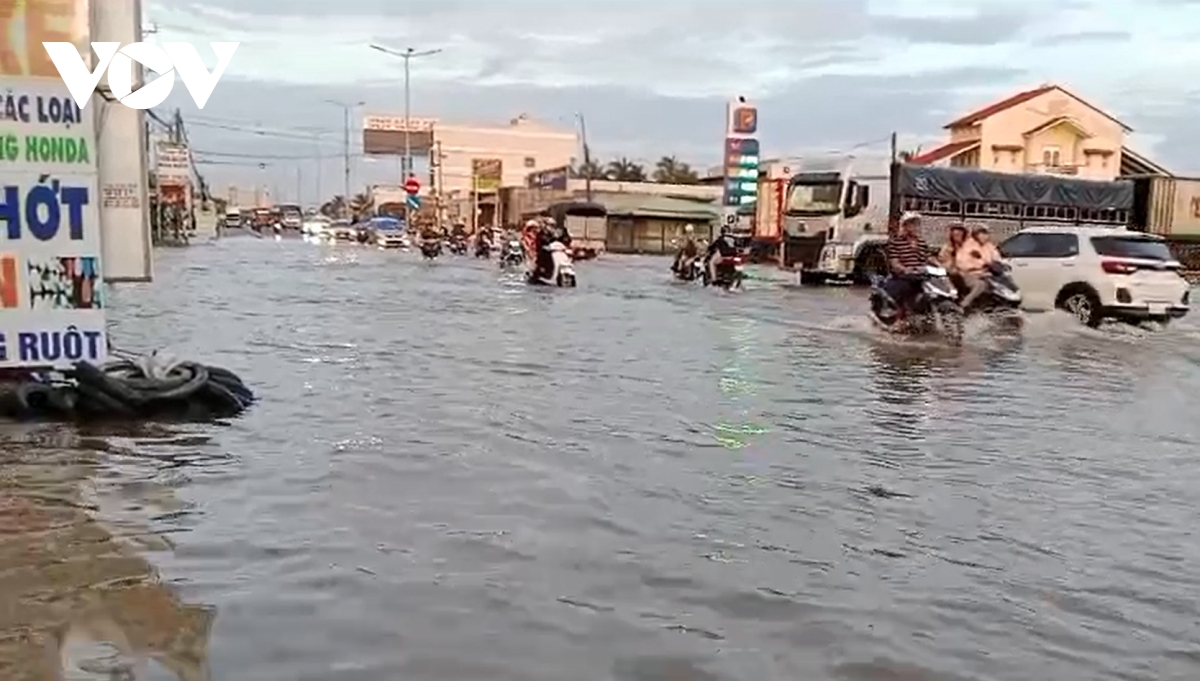 Vĩnh Long thiệt hại nặng nề do triều cường