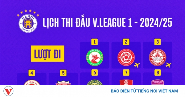 Lịch thi đấu V-League 2024/2025 của Hà Nội FC: Căng như dây đàn