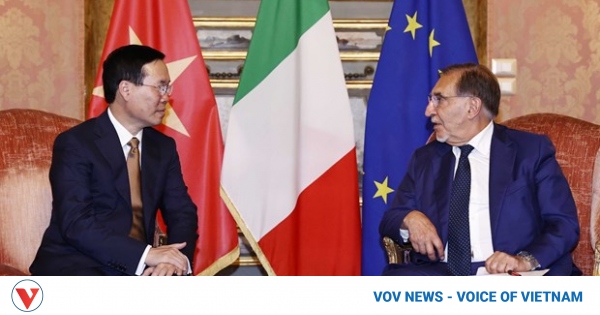 President Vo Van Thuong meets with Italian Senate President