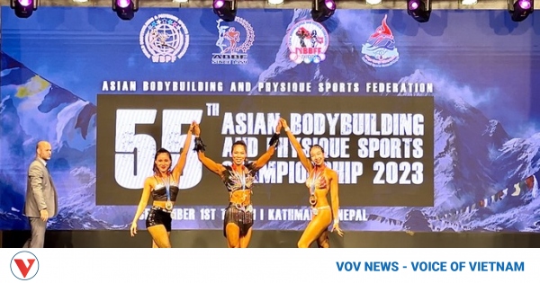 Vietnam wins three golds at Asian bodybuilding championship