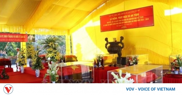 Hue holds memorial, reburial ceremony for remains of Vietnamese soldiers