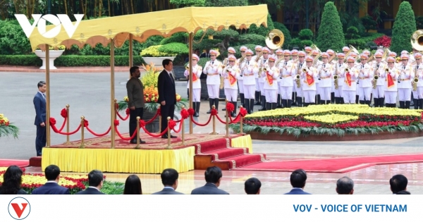 Welcome ceremony for Sri Lankan President in Hanoi