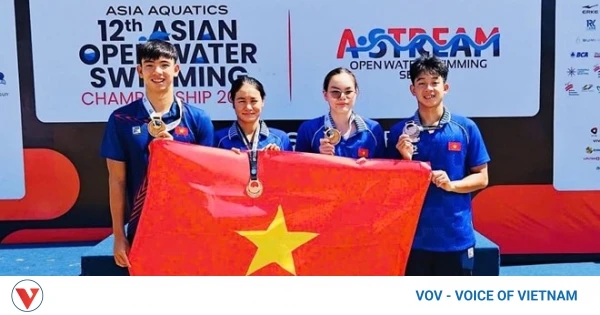Another bronze for Vietnam at Asian Open Water Swimming Championships